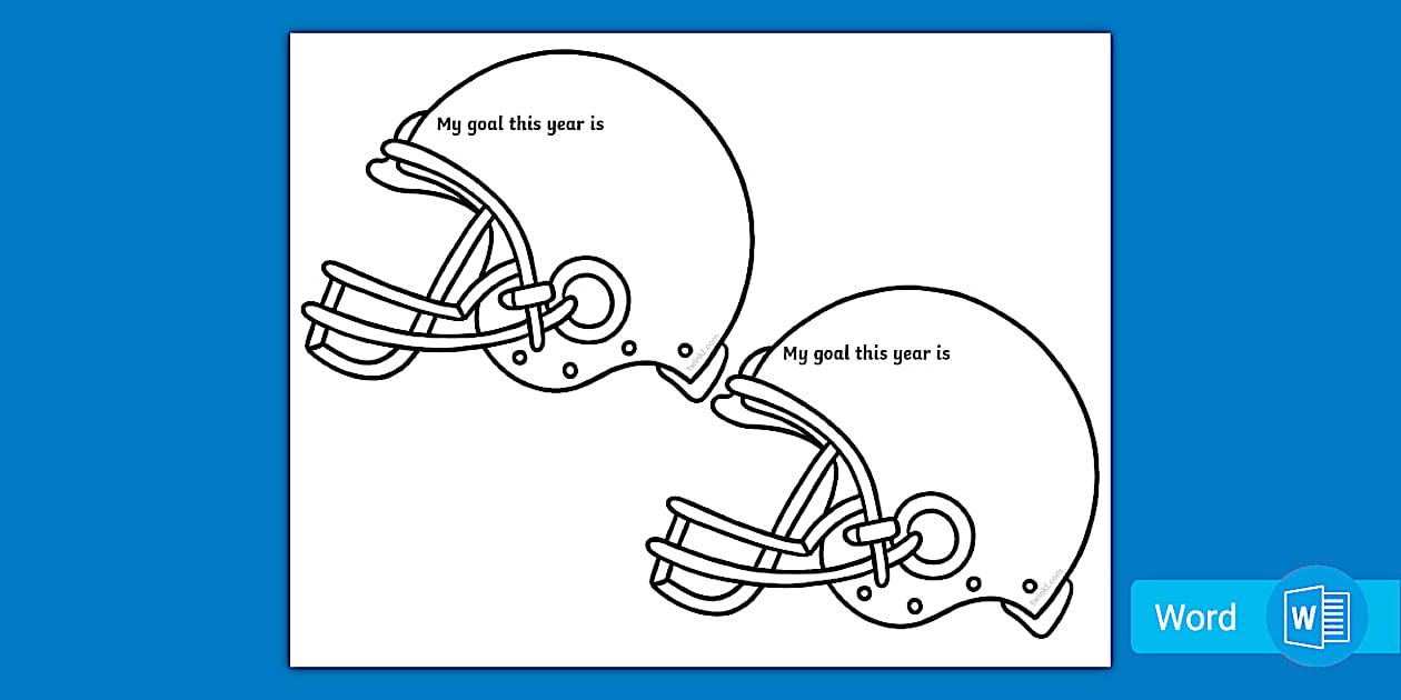 Editable Let's Tackle Super Goals Cutouts (Teacher-Made)