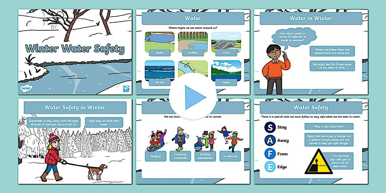 Winter Water Safety PowerPoint (teacher made) - Twinkl