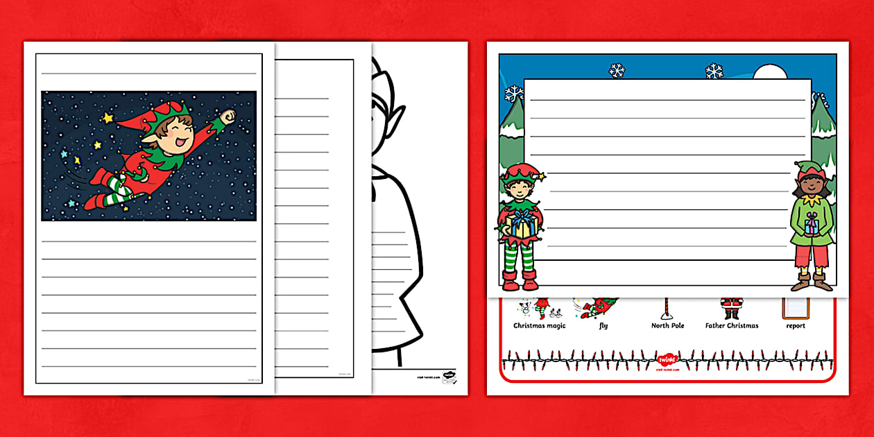 Christmas Elf Writing Activity Pack