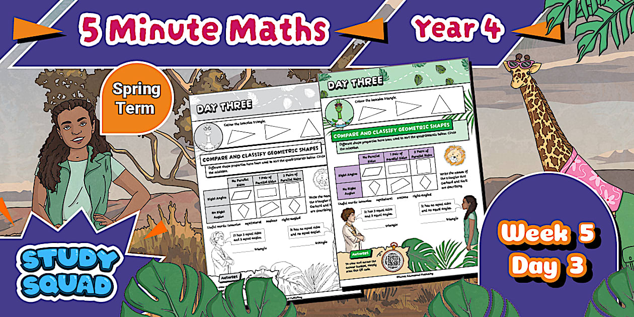 👉 * NEW * Study Squad 5 Minute Maths - Year 4 Spring - Week 5 Day 3