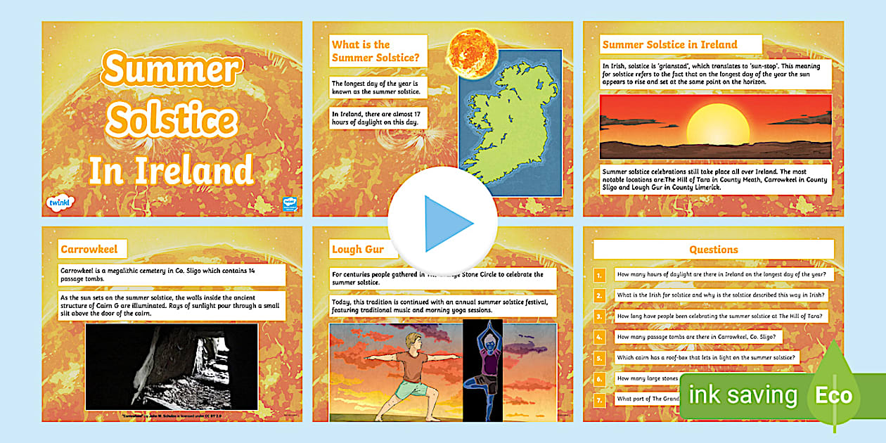 Summer Solstice in Ireland (PowerPoint) (teacher made)
