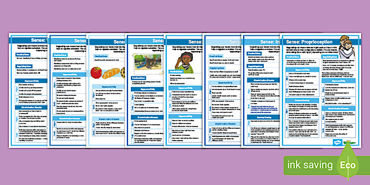 Eight Senses Regulation Posters - SEN Resources - Twinkl