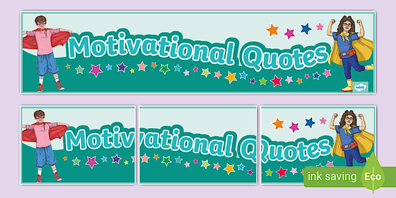 Motivational Quotes Display Banner 5th and 6th Class