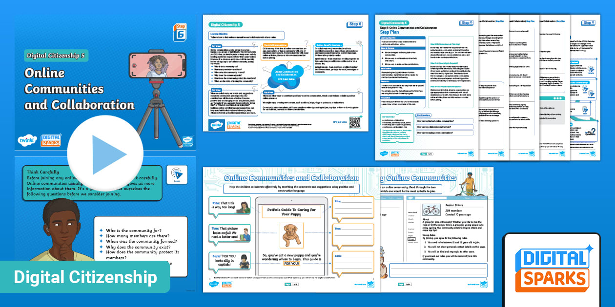 Digital Sparks: Digital Citizenship 5: Step 6 (Teacher-Made)