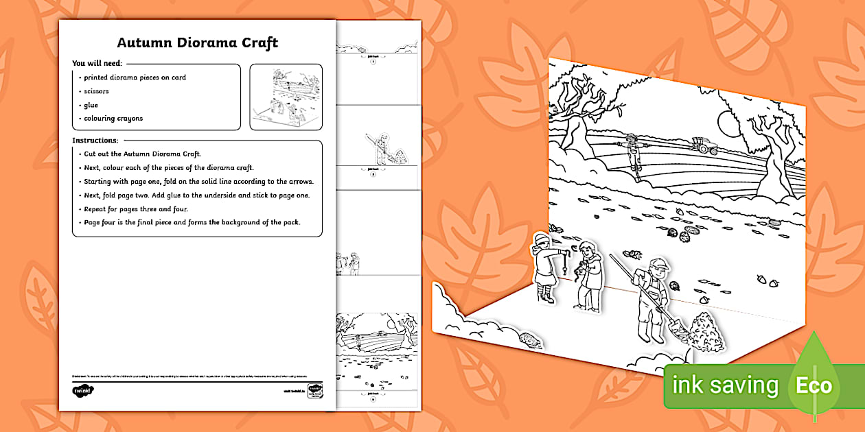 Autumn Diorama Craft (Teacher-Made) - Twinkl