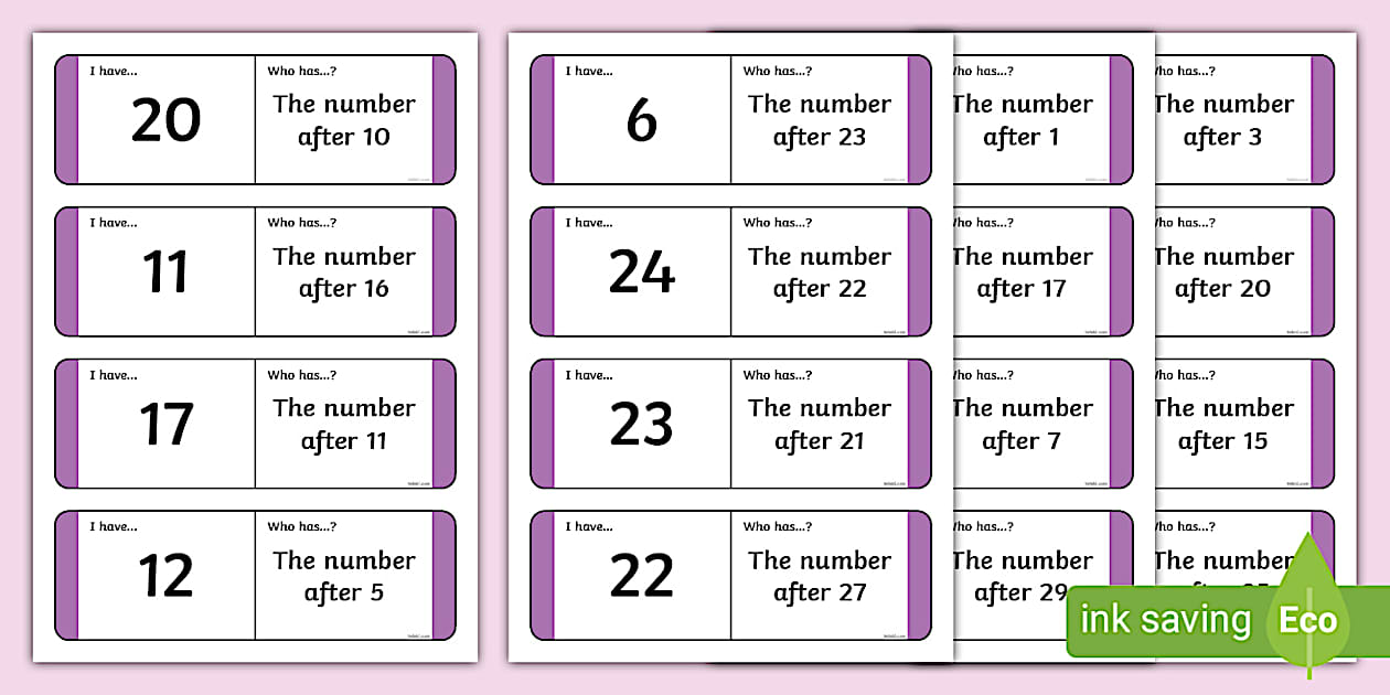 Number After Loop Card Game (Teacher-Made) - Twinkl