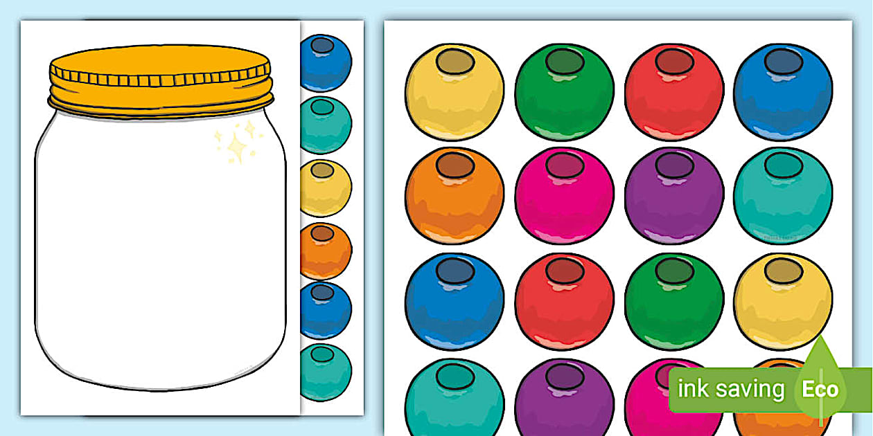 Beads Jar Reward Display (Teacher-Made) - Twinkl