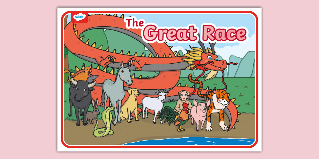 The Great Race Story Poster - Twinkl English