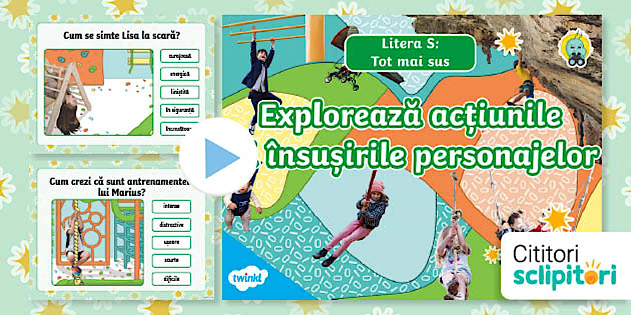 Litera S: Tot mai sus – PowerPoint interactiv - Twinkl