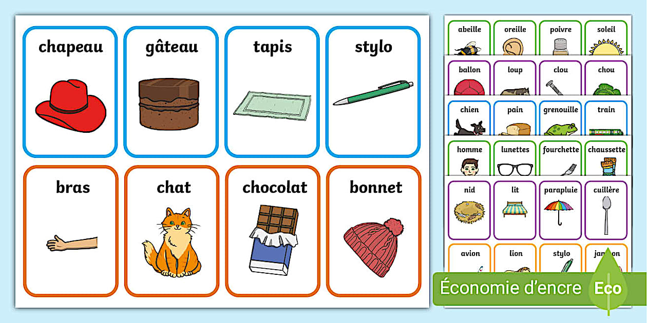 Flashcards de rimes - quel est l'intrus ? (teacher made)