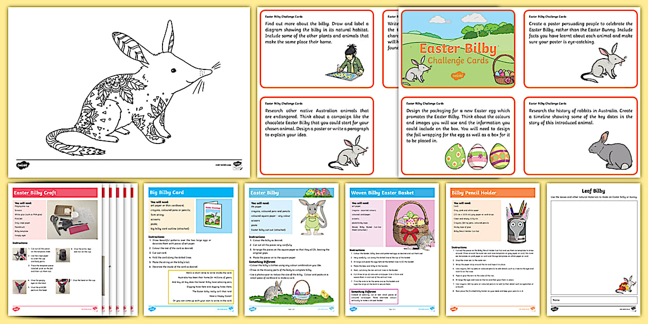 Bilby Easter Crafts for Kids | Primary Resource | Twinkl