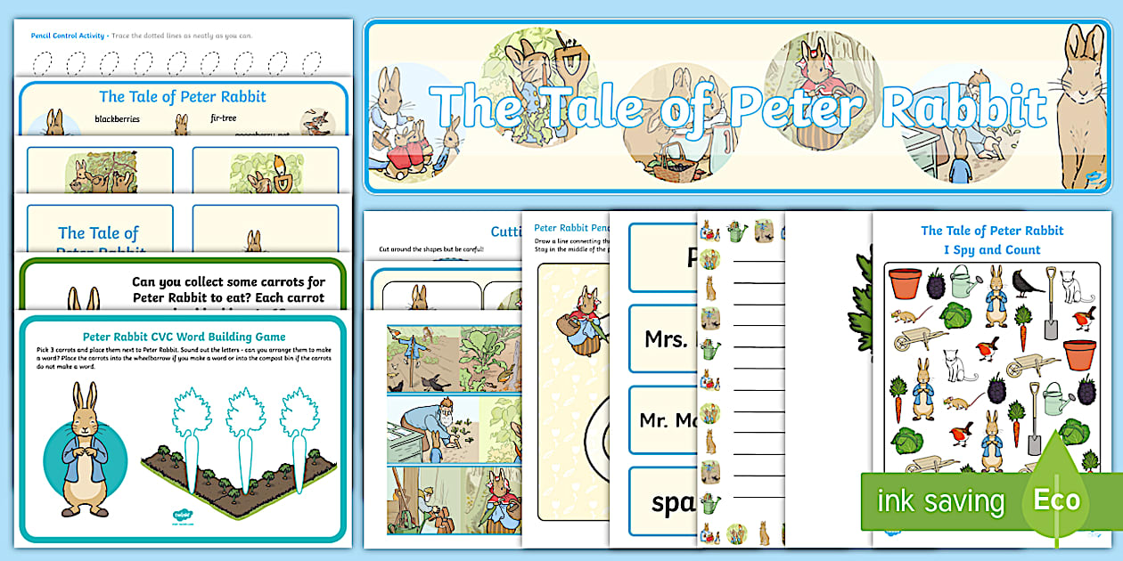 EYFS The Tale of Peter Rabbit Resource Pack (teacher made)