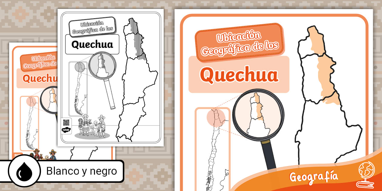 Póster | Mapa | Ubicación Geográfica | Pueblo Quechua