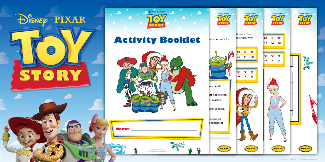 Toy Story: Christmas Activity Booklet