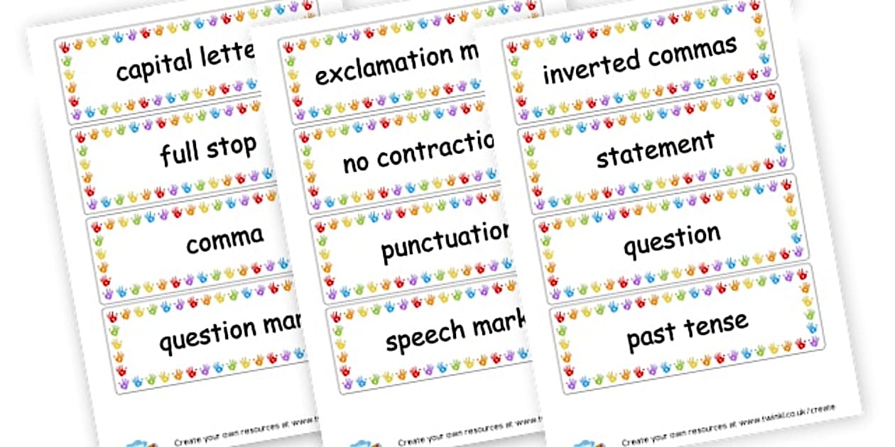 Grammar Vocab Cards (Teacher-Made) - Twinkl