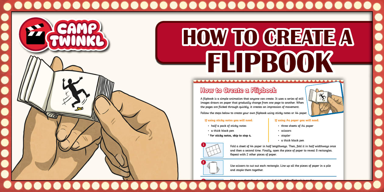 Create Your Own Flipbook Activity