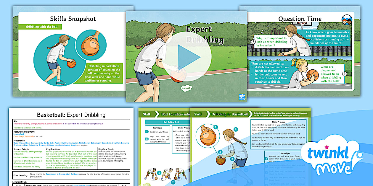 Basketball Dribbling Games PE - Year 5 PE Scheme of Work