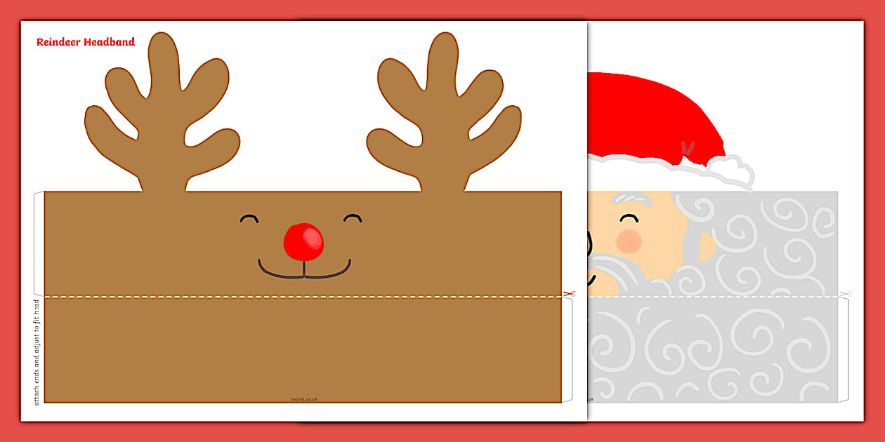 Printable Christmas Headbands | 3 Designs to Choose From!