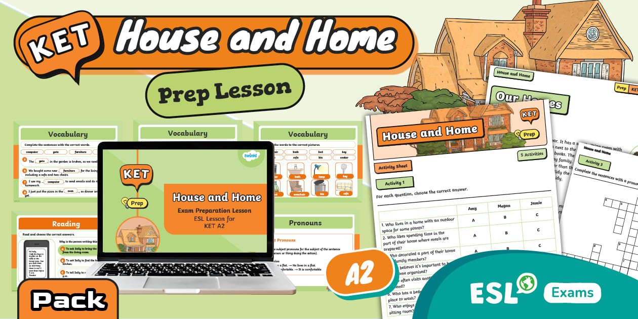 A2 Key (KET) - House & Home Prep Lesson
