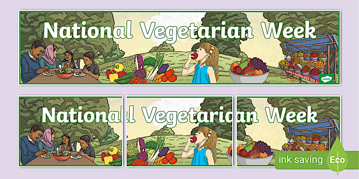 National Vegetarian Week Display Banner (Teacher-Made)