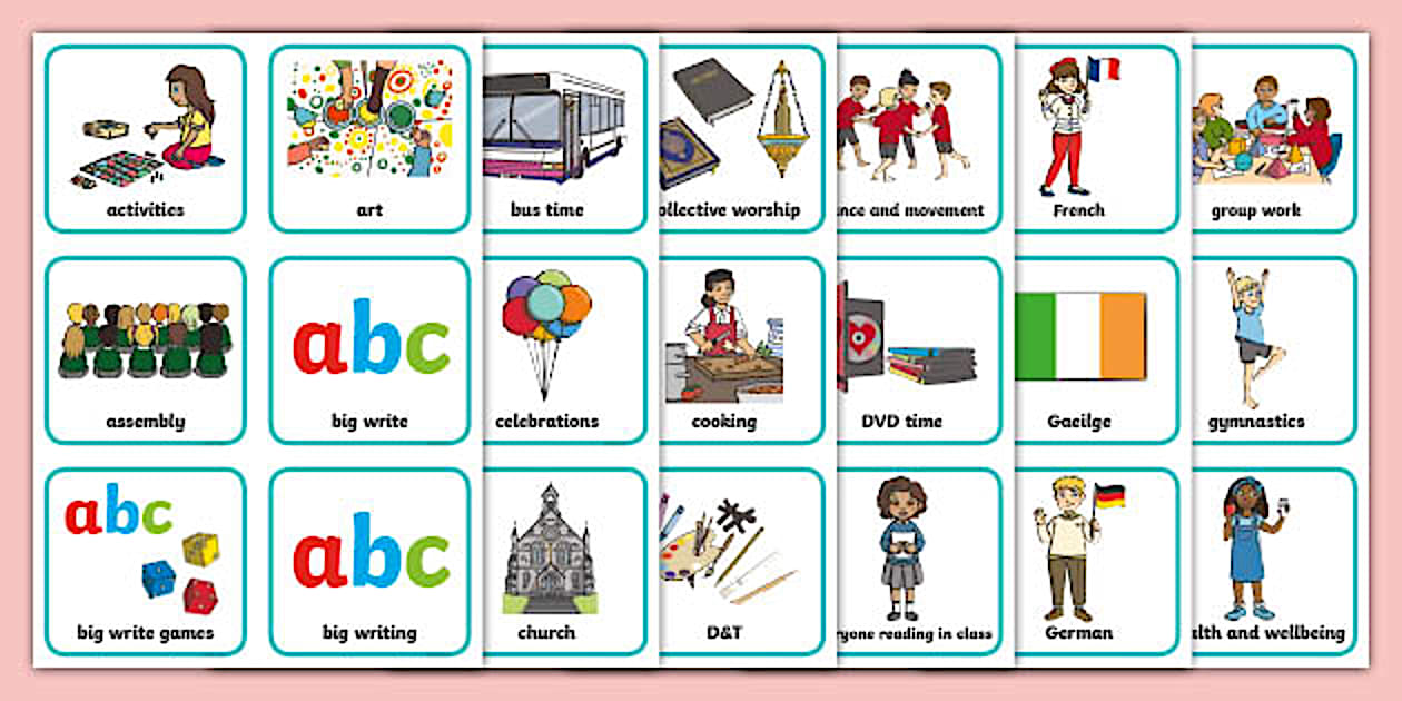 Visual Timetable for Kids | Visual Classroom Timetable