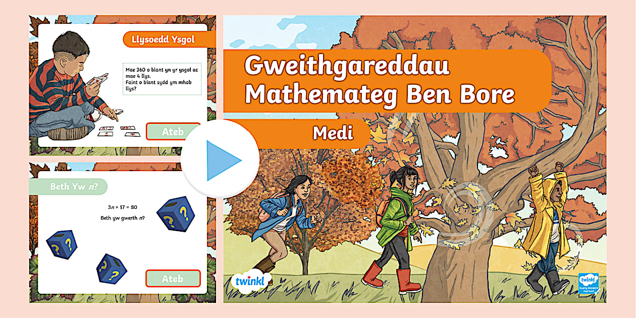 Gweithgareddau Mathemateg Ben Bore CC3: Medi