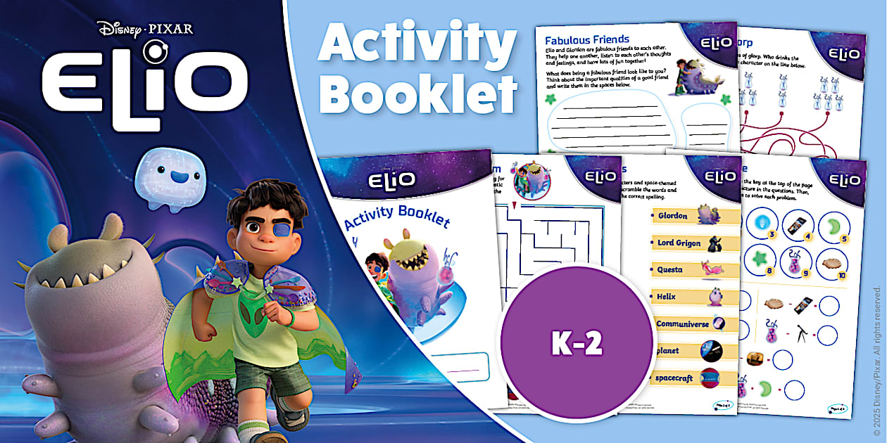 Elio: Activity Booklet for K-2nd Grade