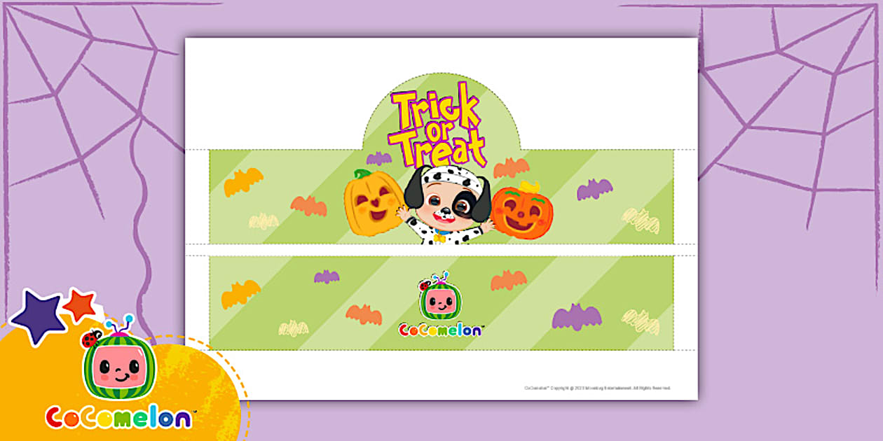 FREE! - CoComelon: Halloween Party Crown (teacher made)