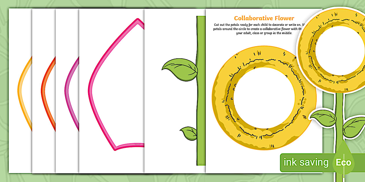 Collaborative Flower Display (teacher made) - Twinkl
