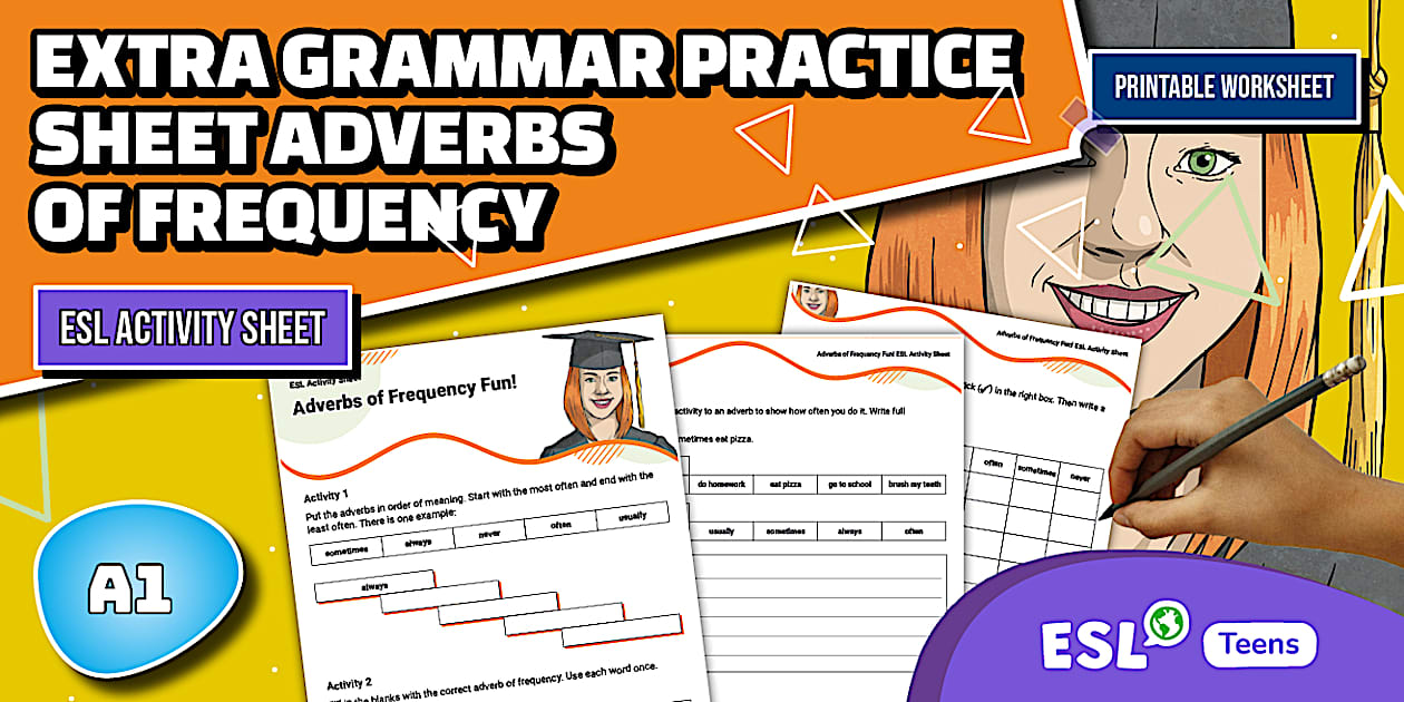 ESL Adverbs of Frequency Practice Sheet