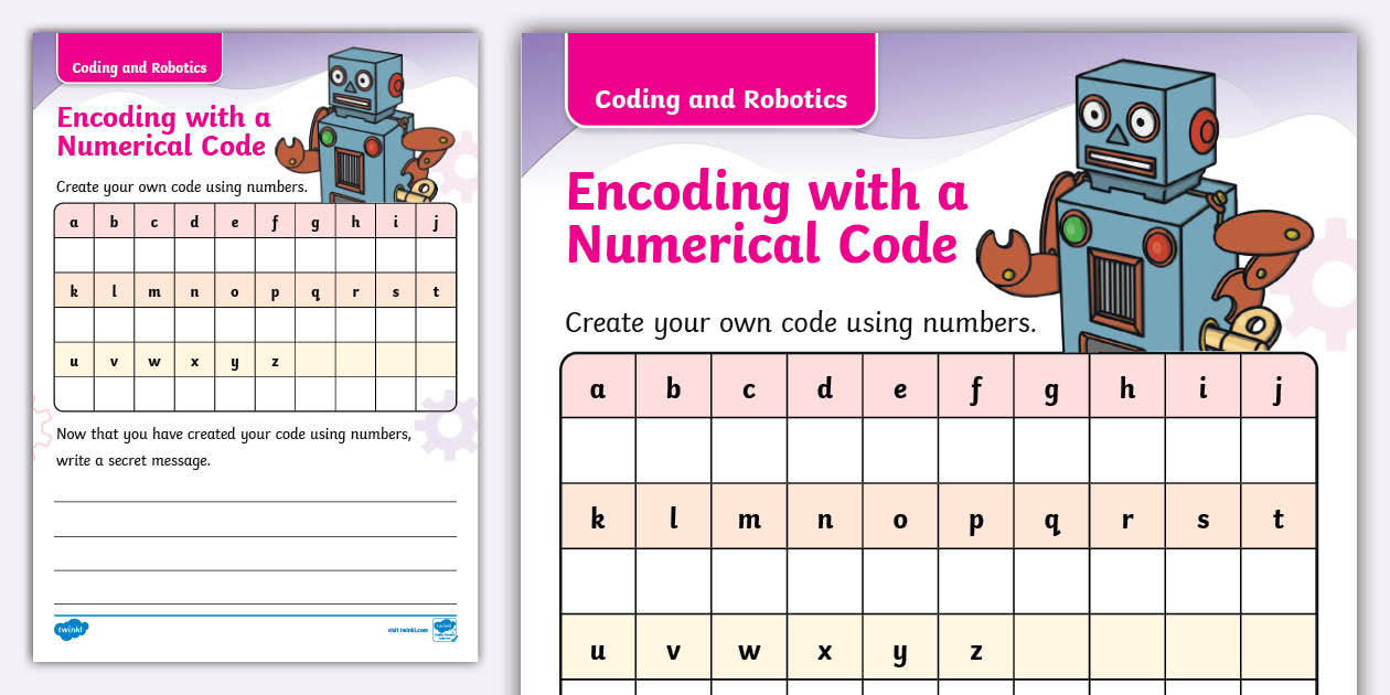 Robotics and Coding Decoding and Encoding Create a Code