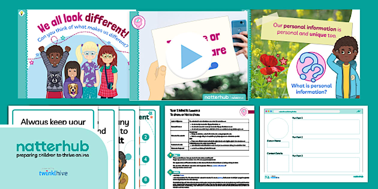 FREE! - Year 1 Personal Information E-Safety Lesson | Natterhub | Twinkl