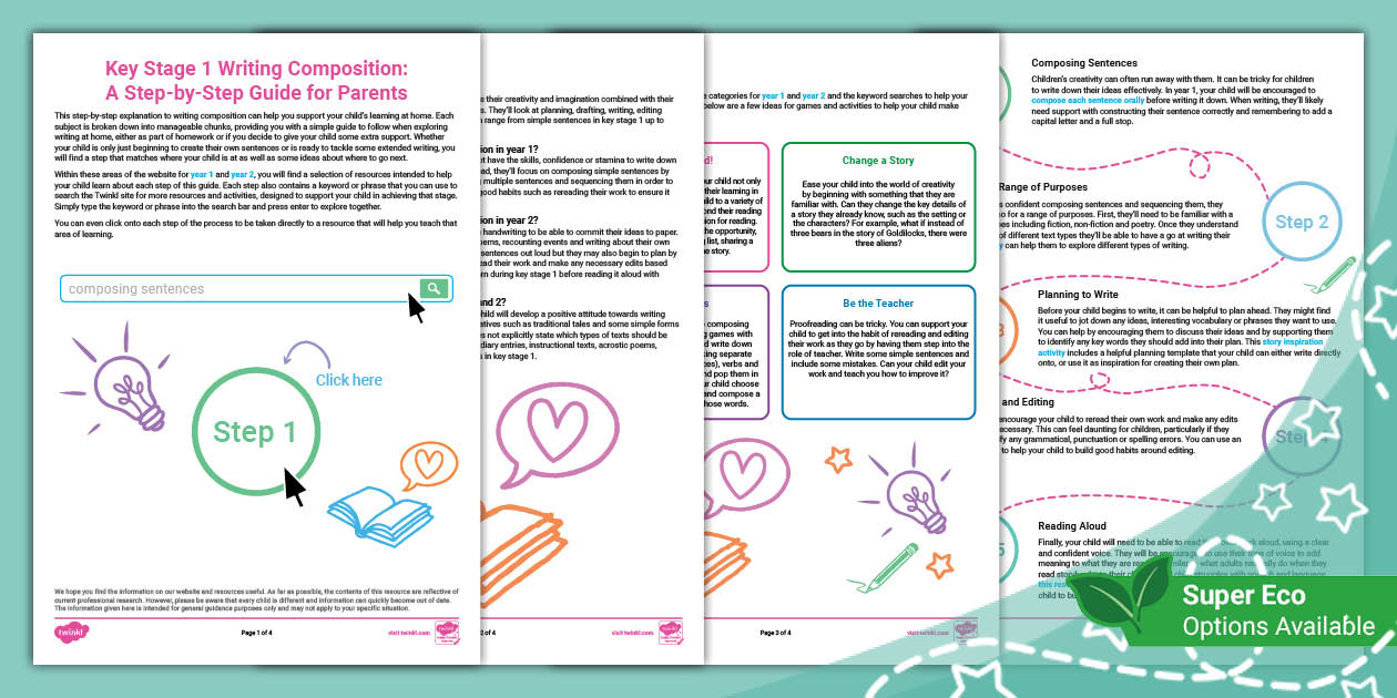 Key Stage 1 Writing Composition: A Step-by-Step Guide for Parents