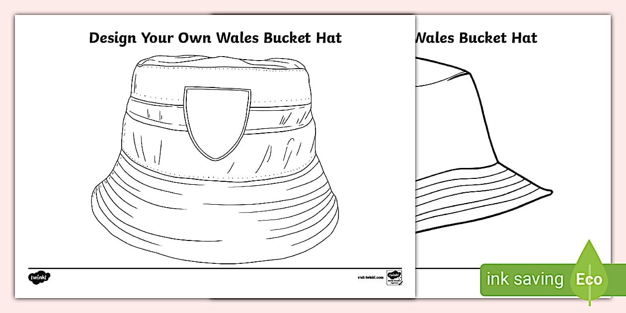 Design Your Own Wales Bucket Hat (teacher made) - Twinkl