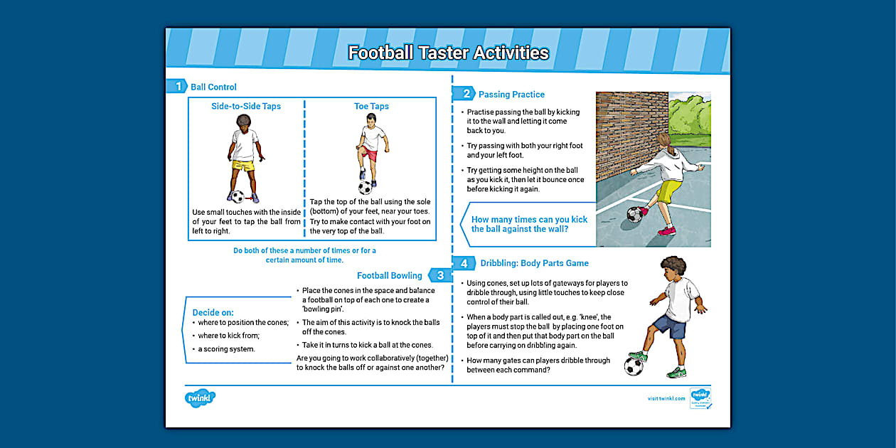 Football Taster Activities (creat de profesori) - Twinkl