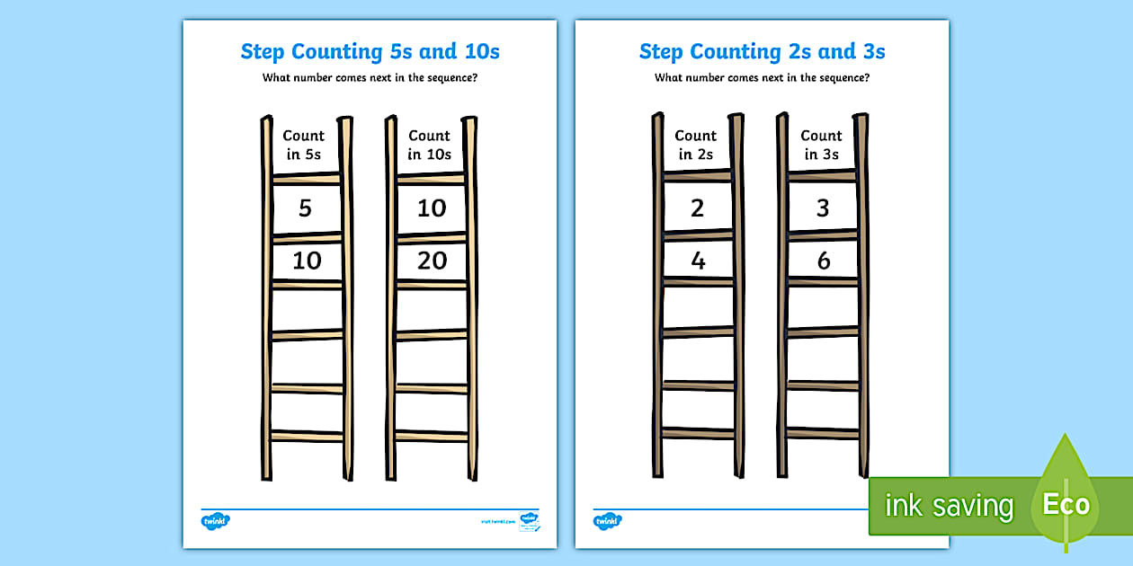 Step Worksheet | Numeracy & Counting | Maths Resource
