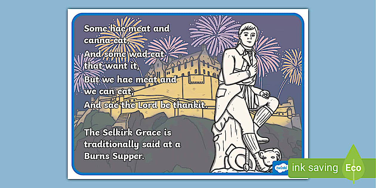 Burns Night Display Poster (teacher made) - Twinkl