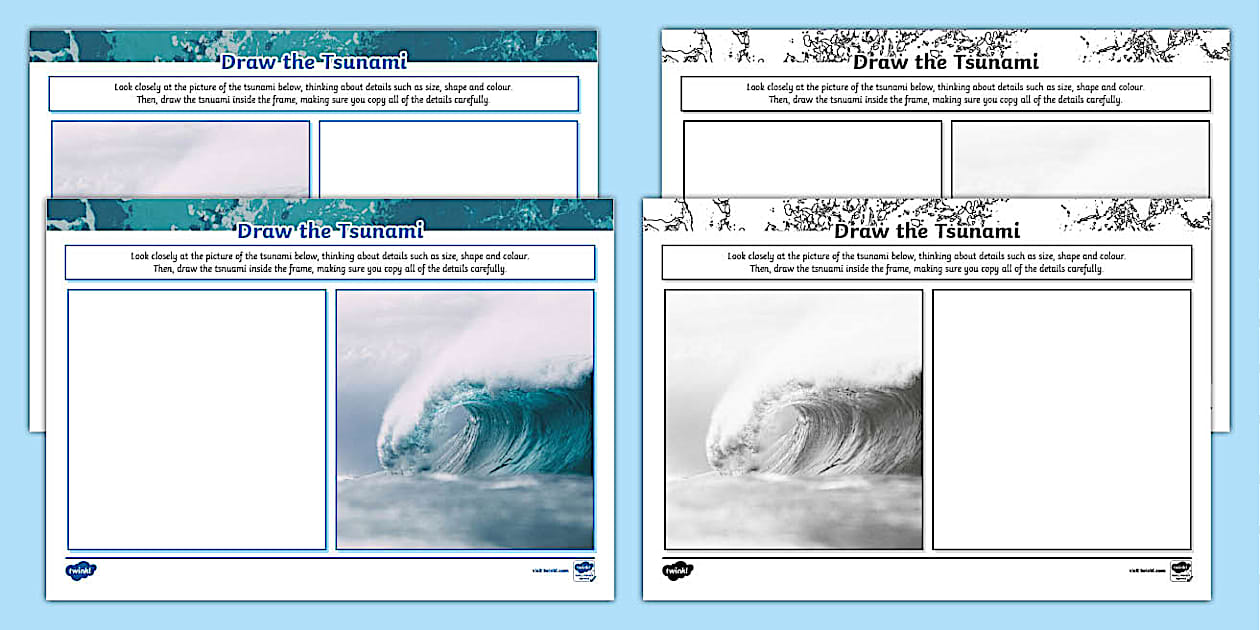 Draw the Tsunami Worksheet
