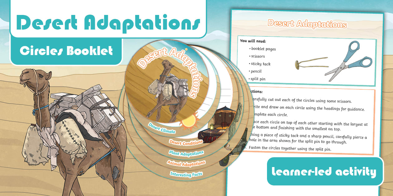 * NEW * Desert Adaptations - Circles Booklet (CAPS Aligned)