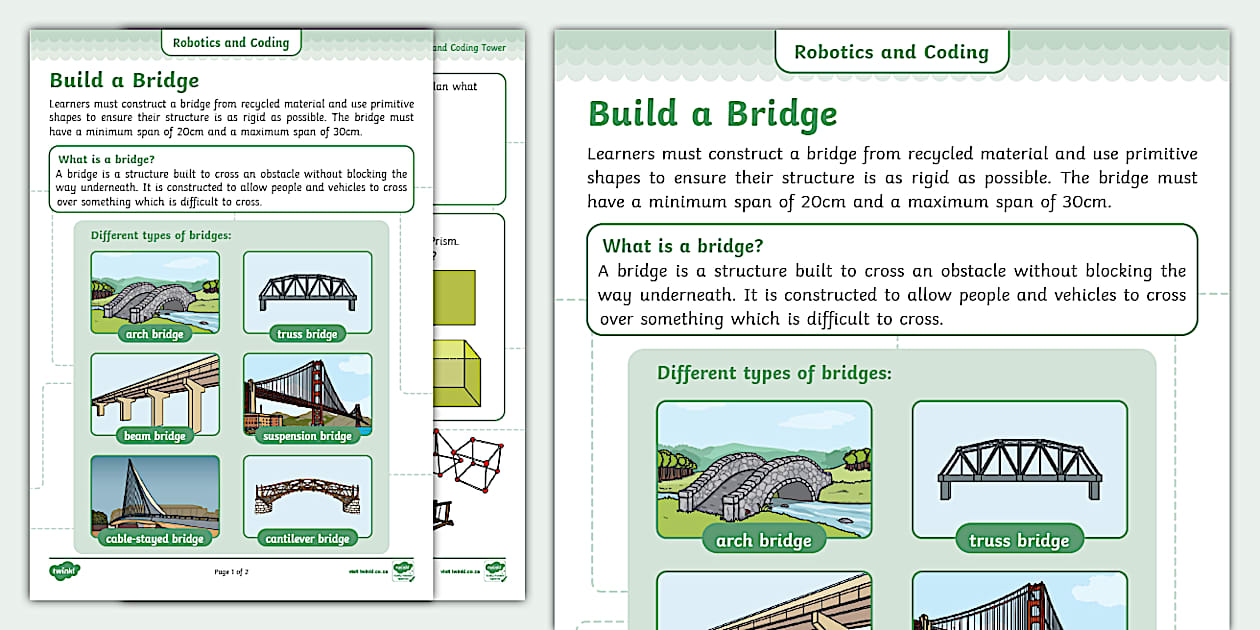Grade 3 Robotics and Coding Building Structures - Bridges