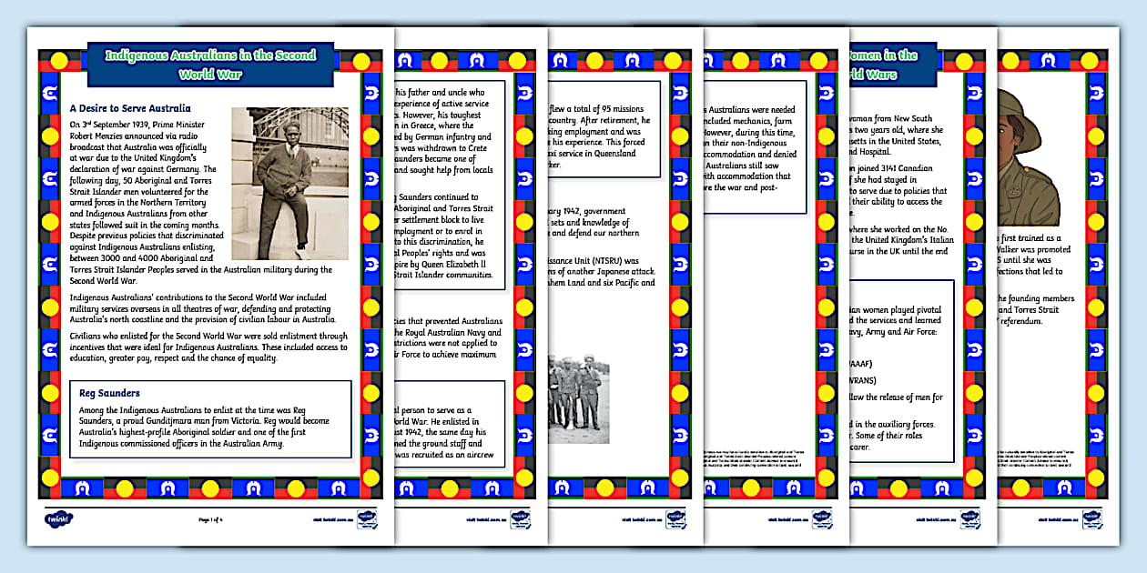 Indigenous Australians in the Fist and Second World Wars