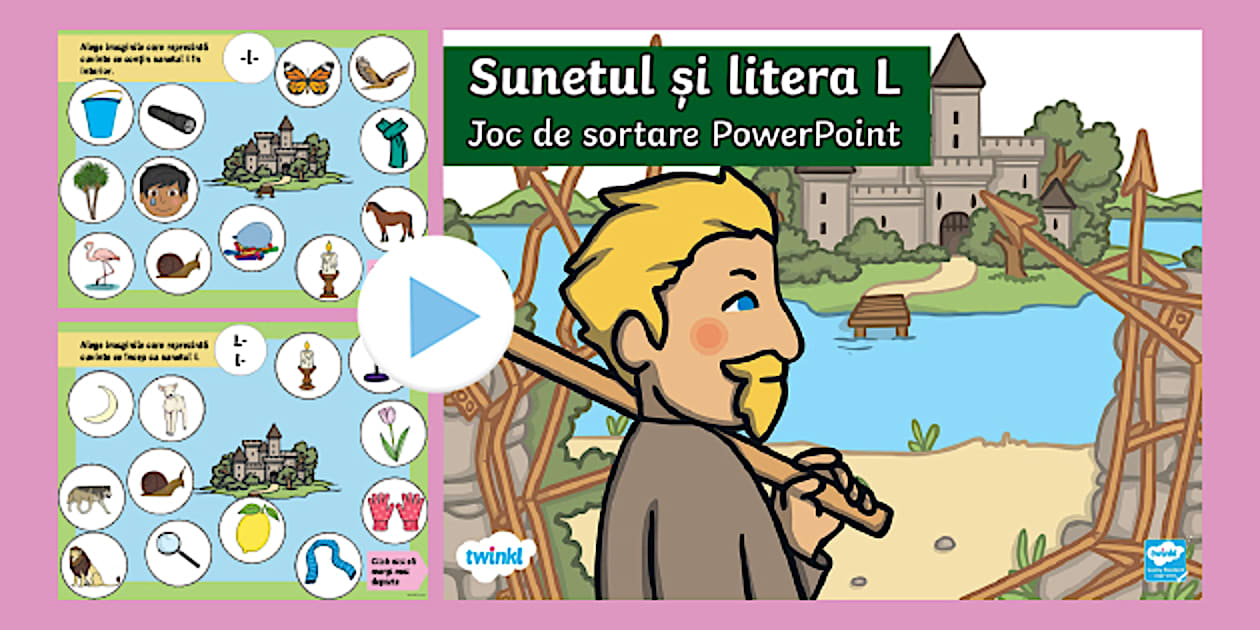 Sunetul și litera L – Joc de sortare PowerPoint - Twinkl