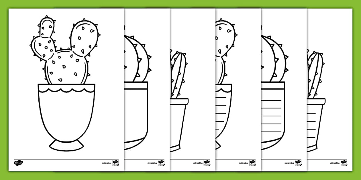 Cacti Writing Frames (Teacher-Made) - Twinkl