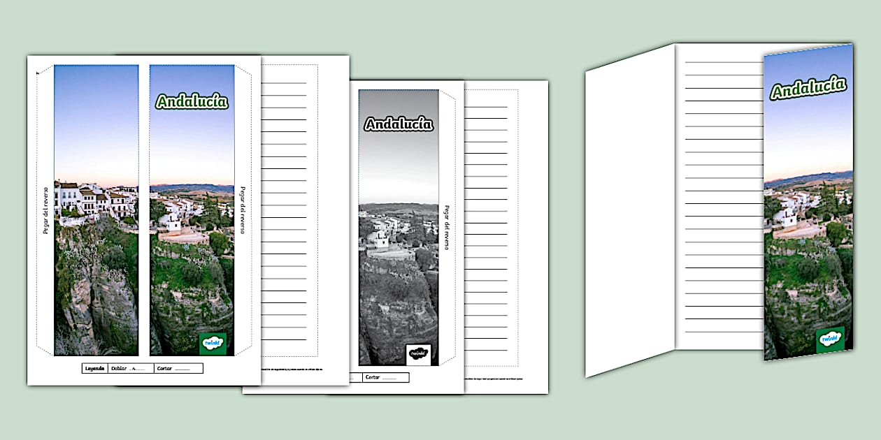 Foldable de escritura: Andalucía (professor feito) - Twinkl