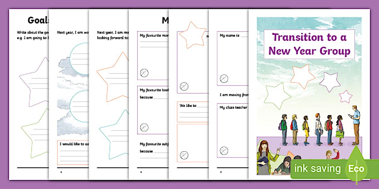 Editable Transition to a New Year Group Booklet - Twinkl