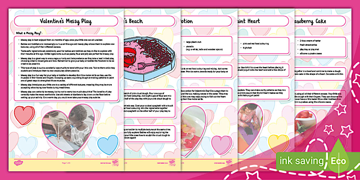 My First Valentine's Day Messy Play Pack (teacher made)