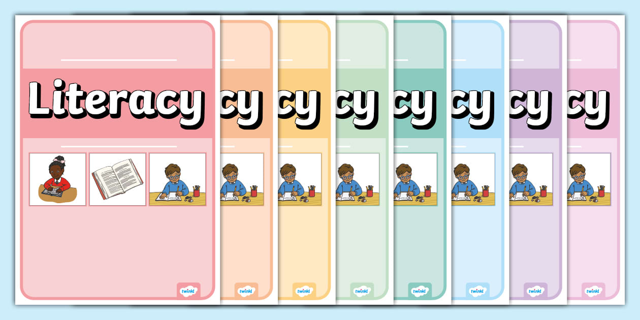 A4 Literacy Divider Covers - Twinkl