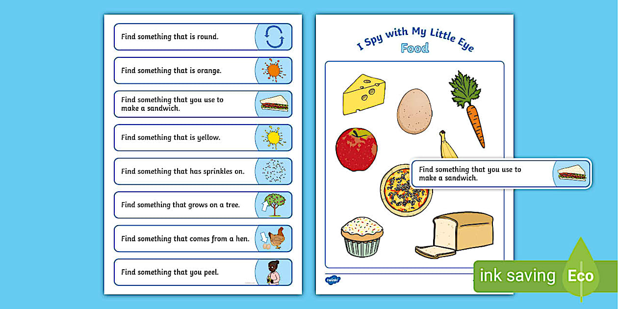 I Spy and Find Core Vocabulary: Food | Twinkl - Twinkl
