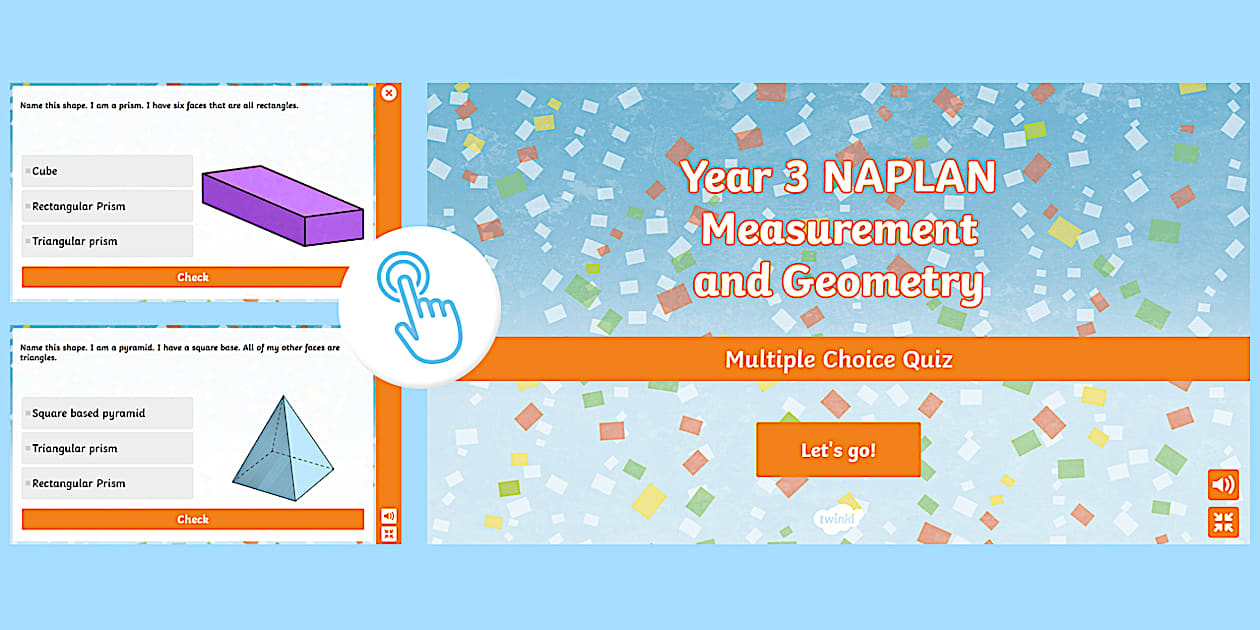 NAPLAN Preparation Year 3 - Measurement and Geometry Quiz