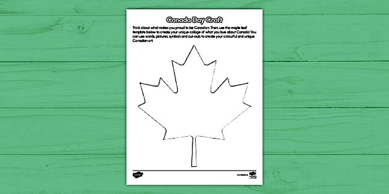Canada Day Craft (teacher made) - Twinkl